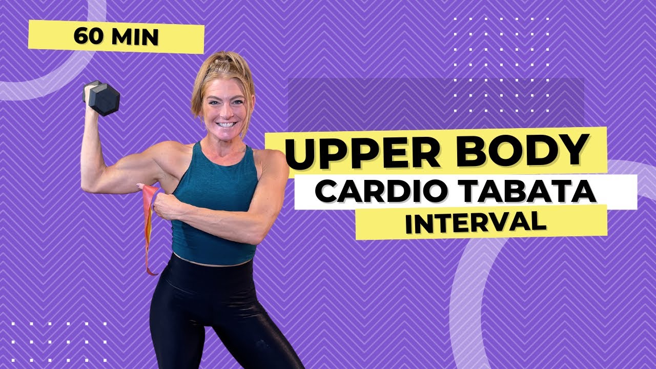 FULL 60 MINUTES CARDIO TABATA AND TONED ARMS WORKOUT - YouTube