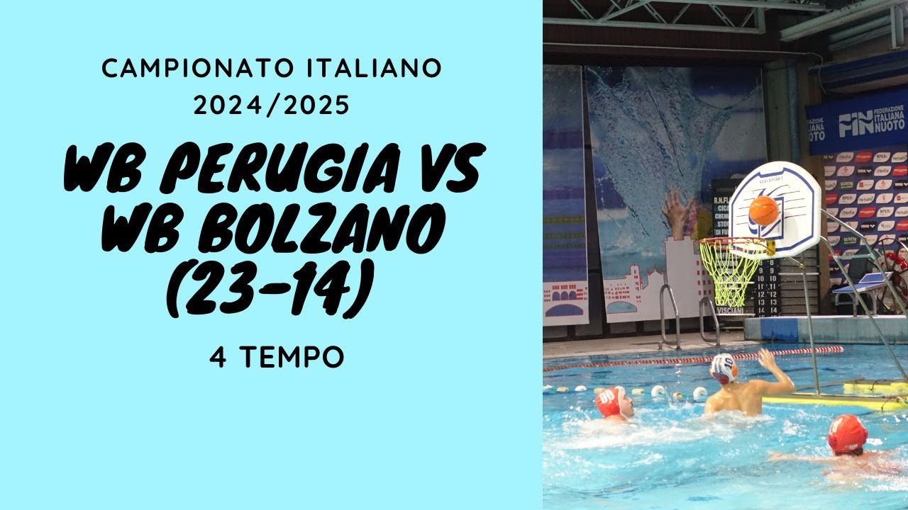 Perugia - Bolzano (23-14) - 4 Tempo - Campionato Italiano Waterbasket ...
