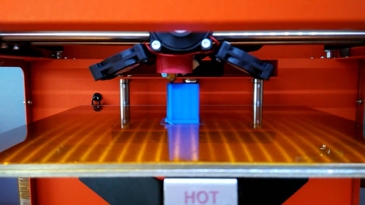 CraftBot 3D Printer: ACS Stationery Holder - 2nd print - 11/2/15 - YouTube
