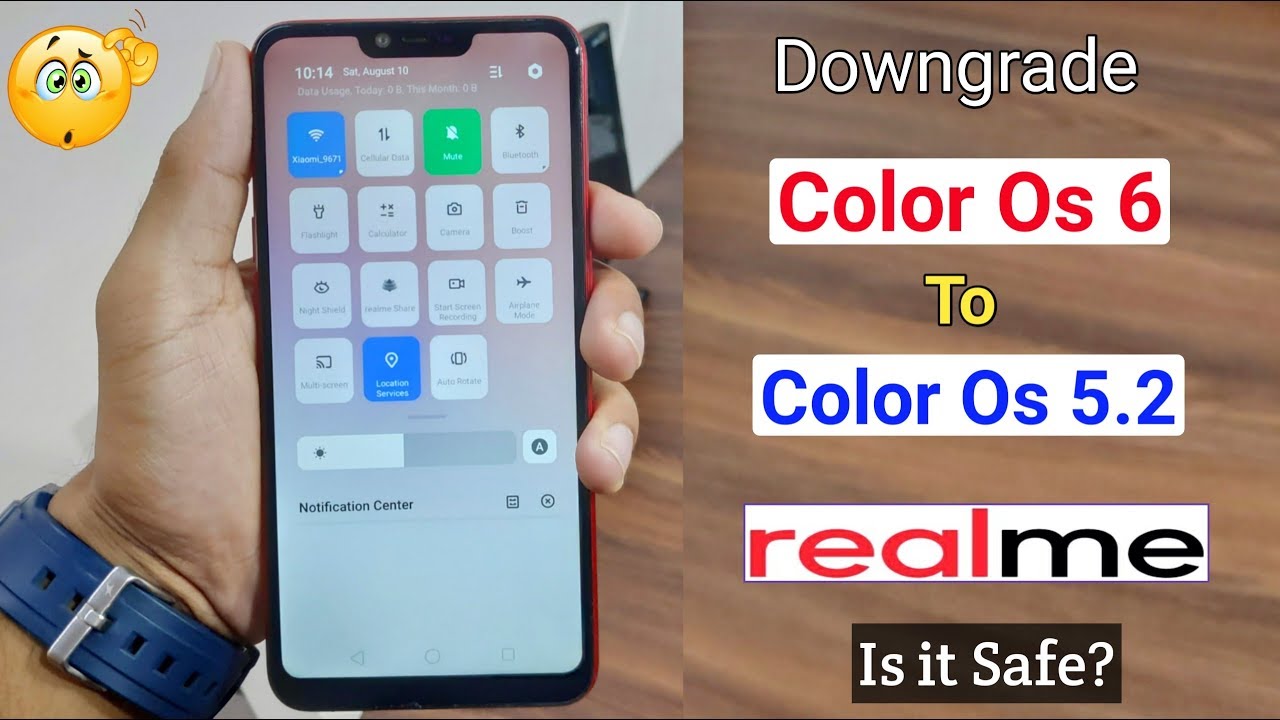 Downgrade Color Os v6.0 to Color Os 5.2.1 in RealMe Devices, is it Safe ...