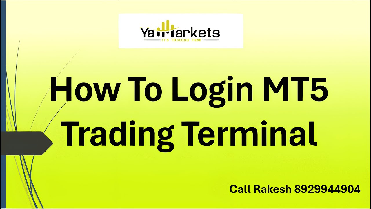 Yamarkets How Login Trading Terminal In MT5? - YouTube