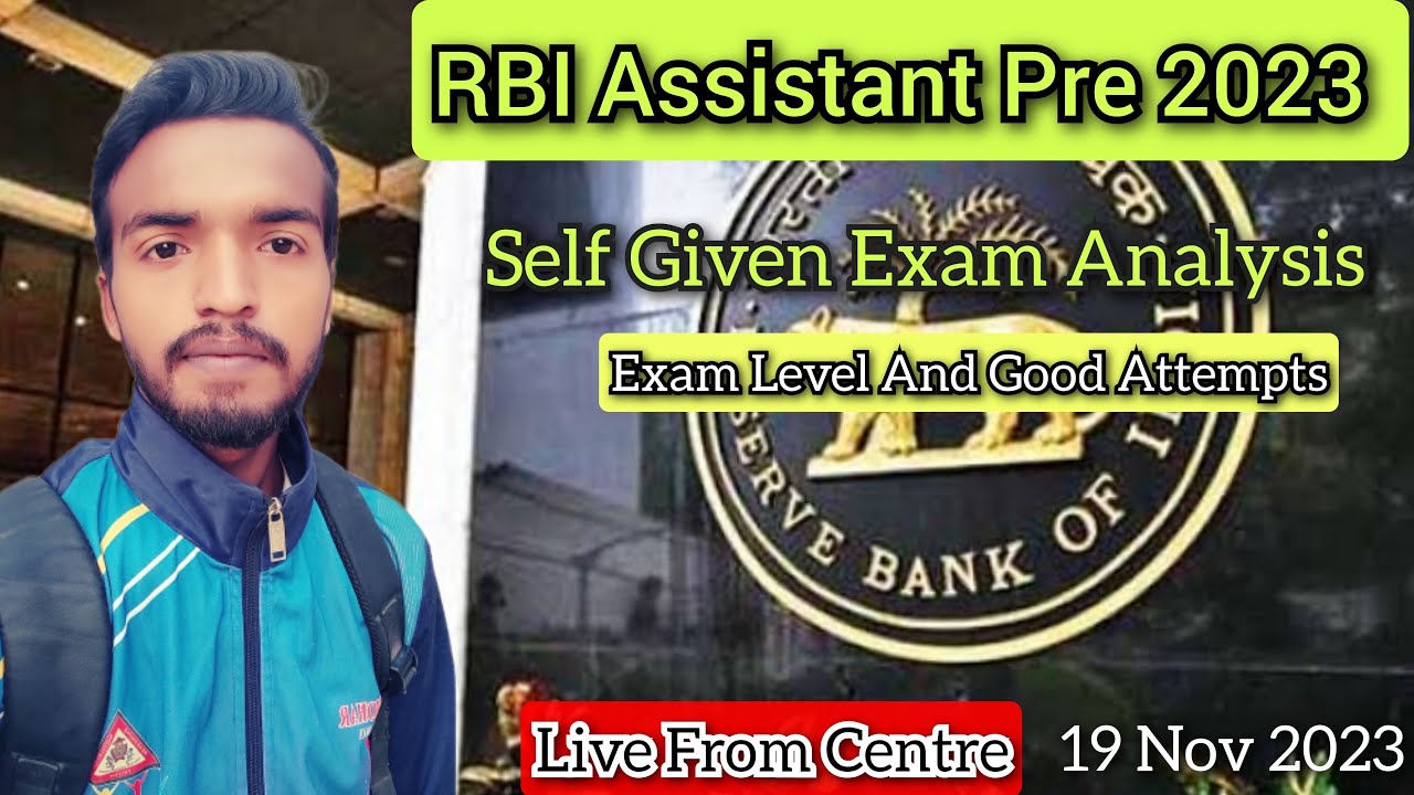 RBI Assistant Pre 2023 Self Given Exam Analysis 🤔ll 1st Shift 19th Nov ...