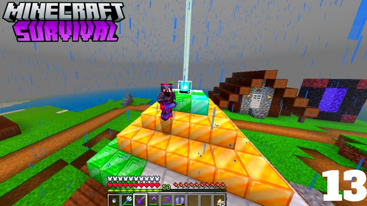 MAKING BEACON IN MINECRAFT PE SURVIVAL SERIES 🤯 | 1.21 - YouTube