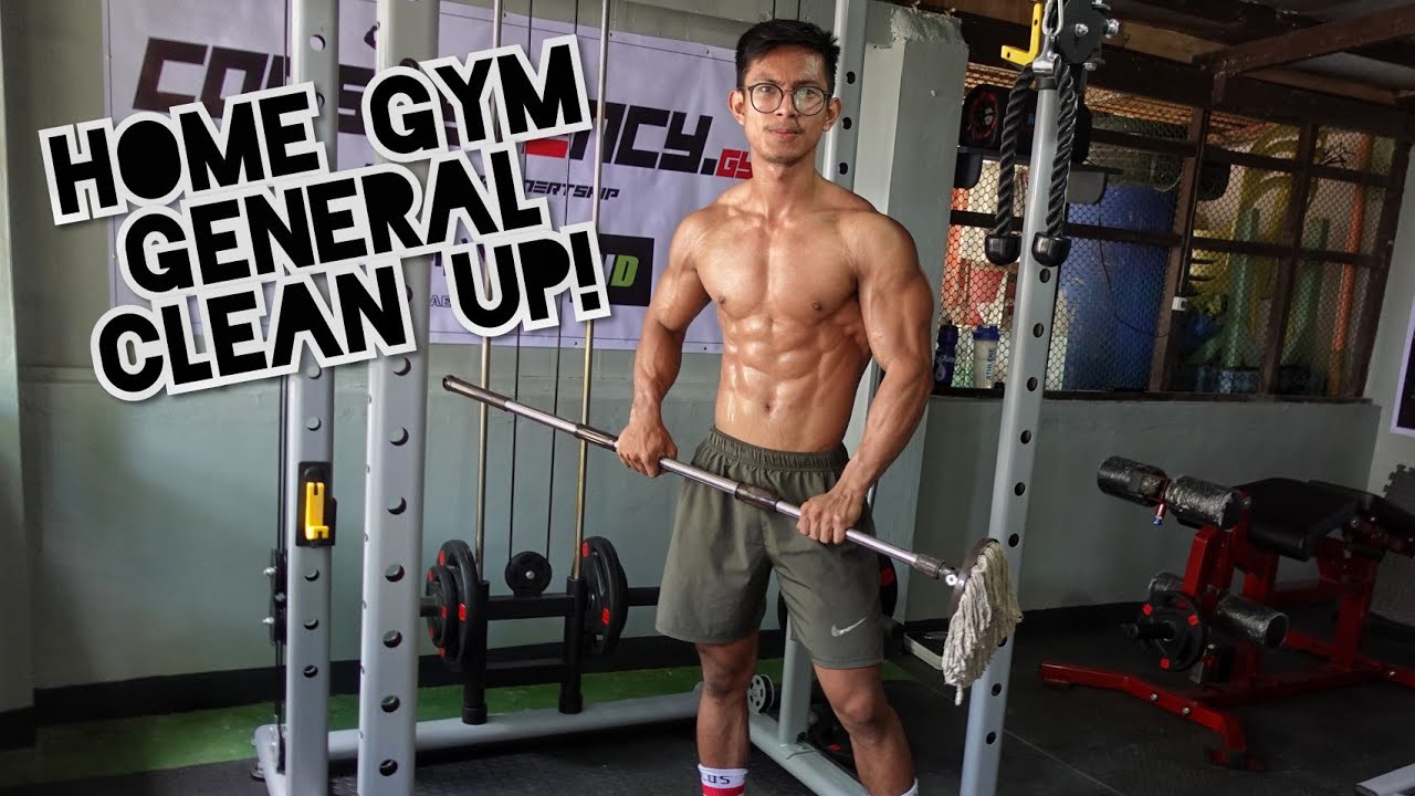 HOME GYM GENERAL CLEAN UP | BACK WORKOUT | DAILY GRIND - YouTube