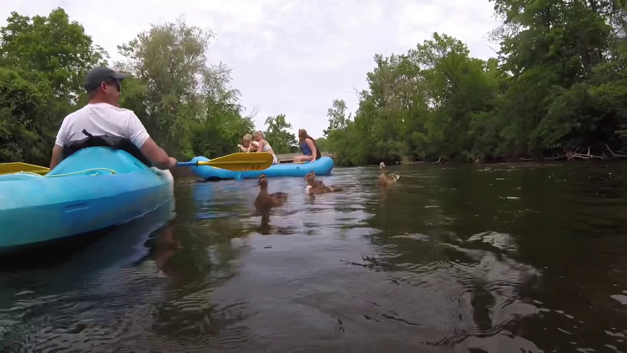 Kayaking on Huron River - YouTube