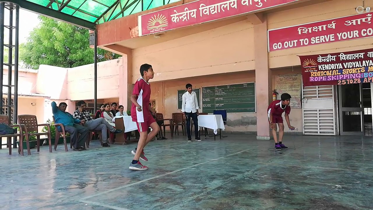 Kv AFS wadsar 2018 regional rope skipping speed rly by prince ashu ...