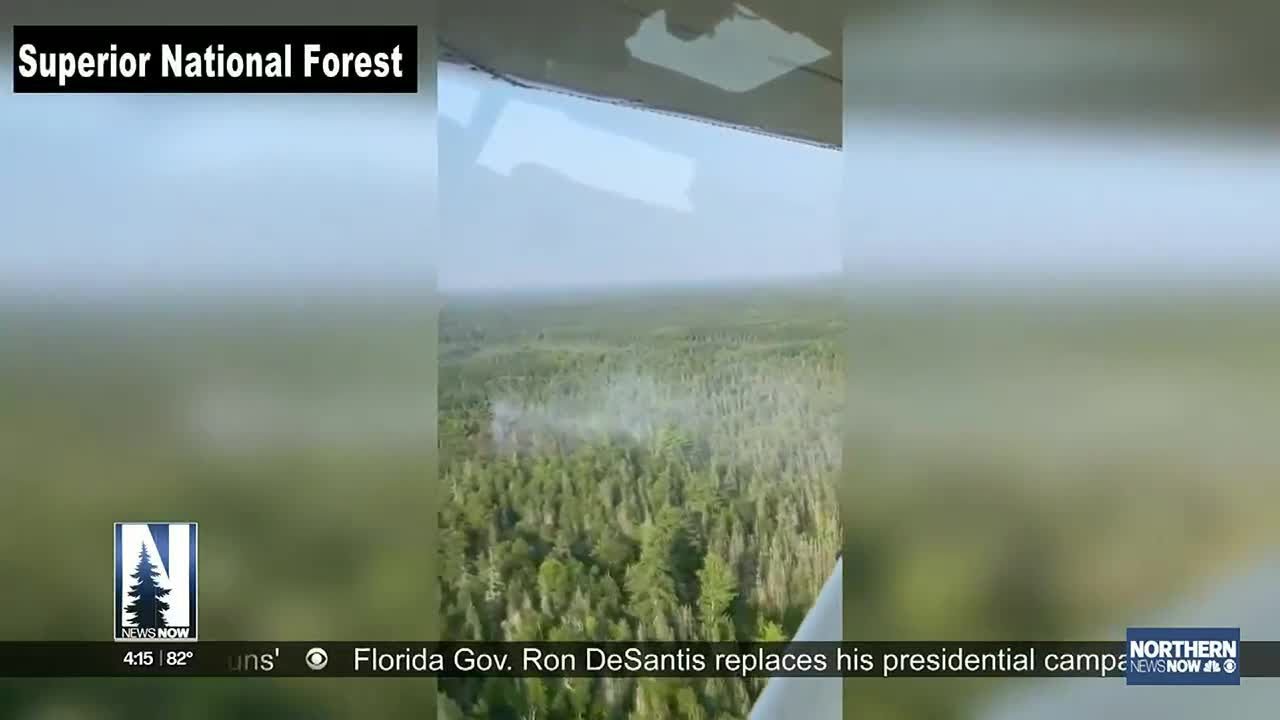 Crews battling wildfire near Ely - YouTube