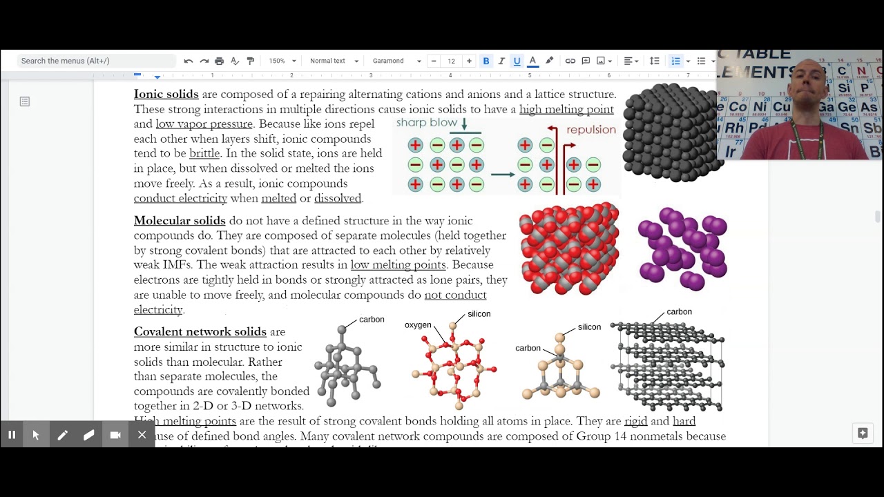AP Chemistry, Unit 3: Intermolecular Forces & Properties- Part 6 - YouTube