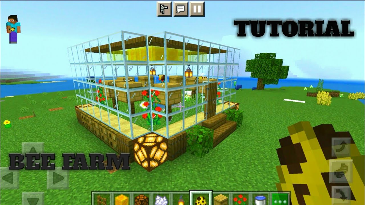 Minecraft: How to build A Simple Bee Farm - YouTube