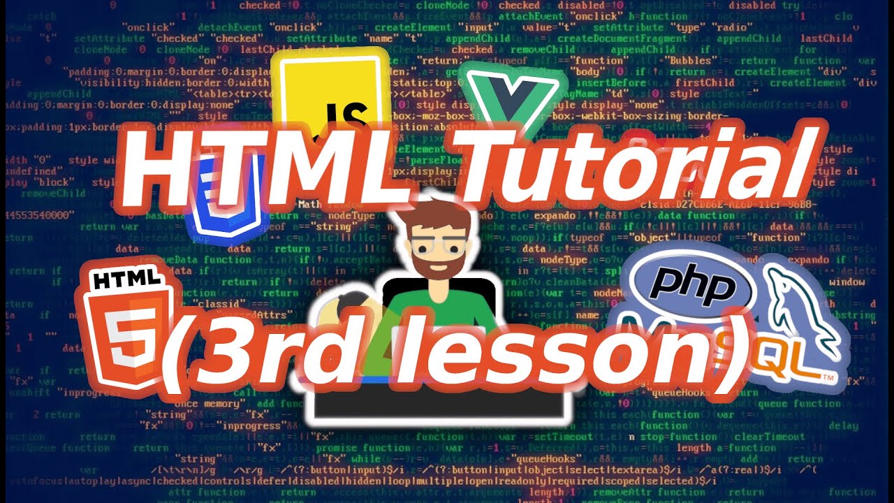 HTML tutorial for beginners - from Zero to Hero (3rd lesson) - YouTube