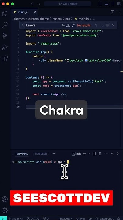 Add Chakra UI to WordPress with React #wordpress #react - YouTube