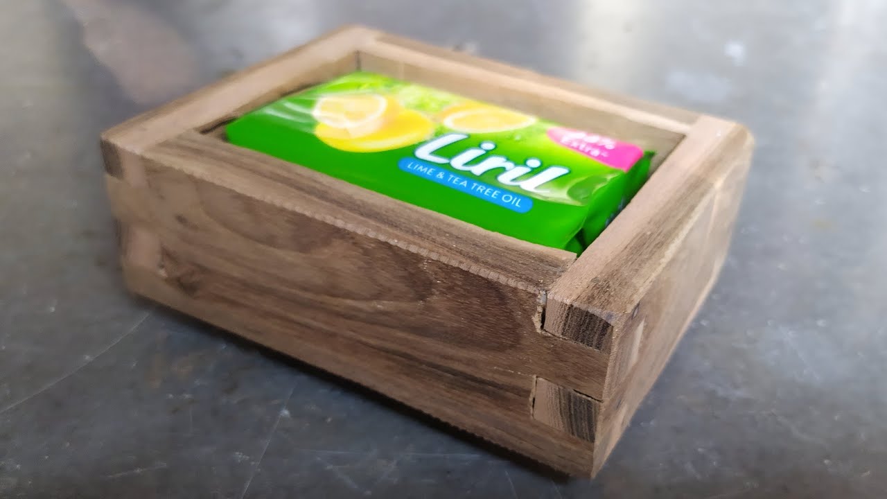 DIY /Wooden soap dish //Natural friendly soap holder try with dovetail ...