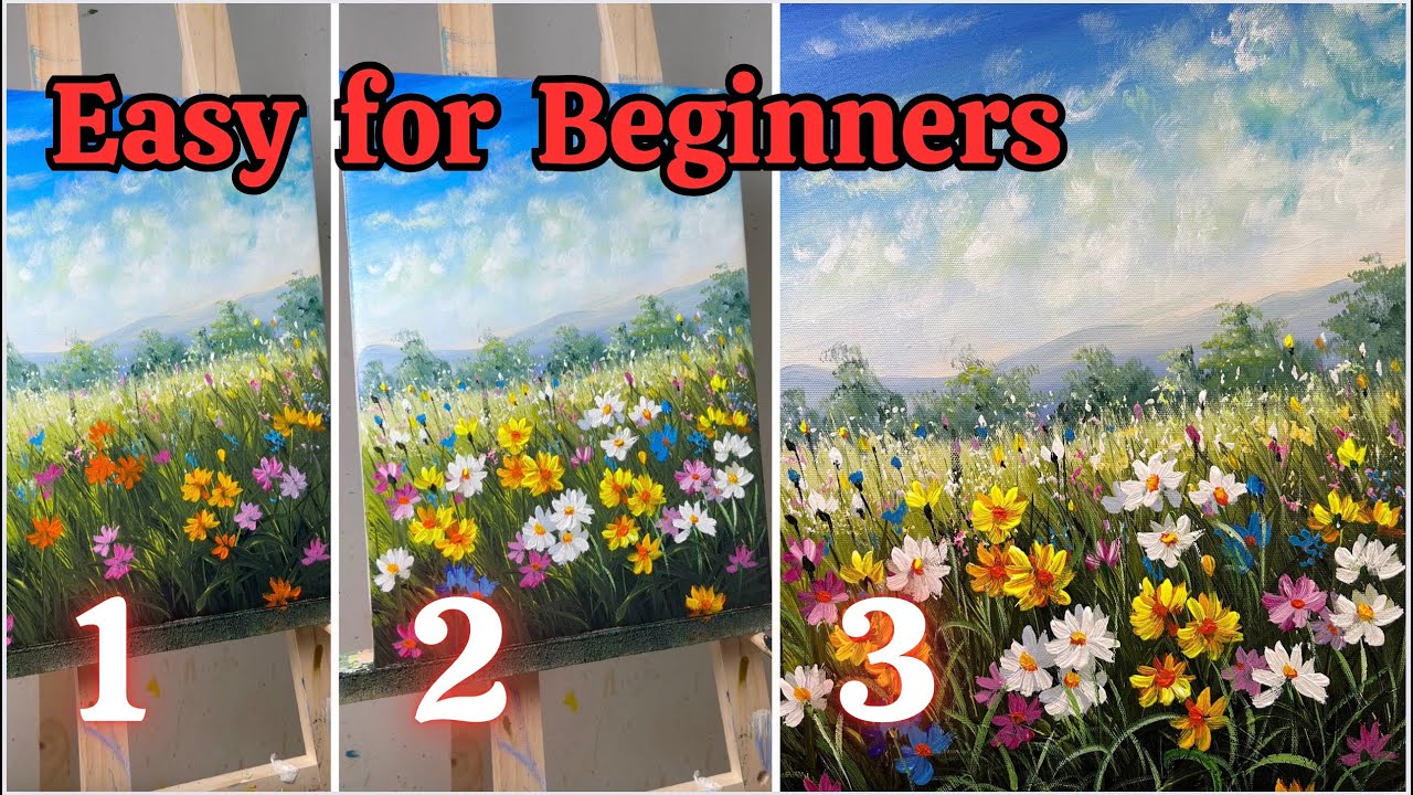 Easy and Simple Painting Tutorial / Step-by-Step for Beginners - YouTube