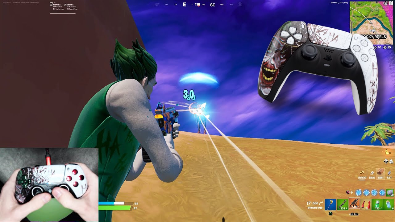 Joker PS5 Controller Intense Win with Handcam (Non Claw No Paddles ...