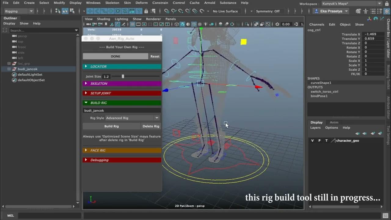 Maya Auto Rig Tool - YouTube