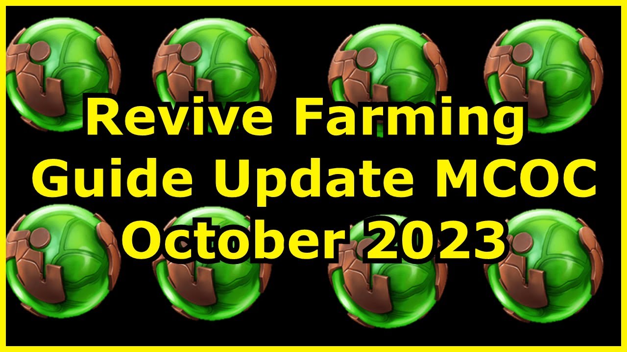 Revive Farming Guide October 2023 Update | MCOC - YouTube
