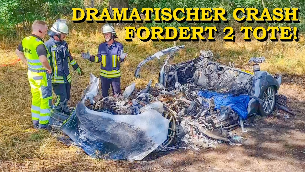 [DRAMATISCHER FEUER-CRASH FORDERT 2 TOTE] - TESLA GEHT IN FLAMMEN AUF ...