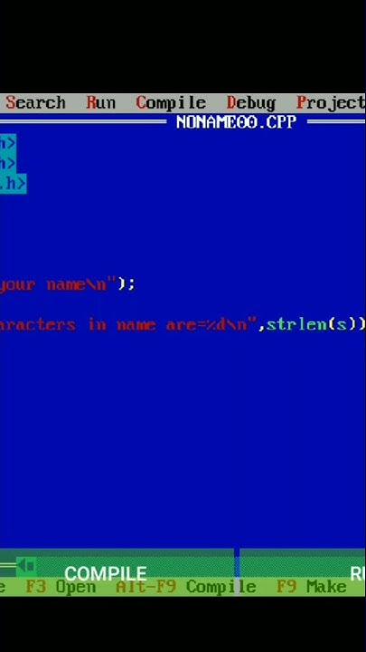 count characters in your name in C programing - YouTube