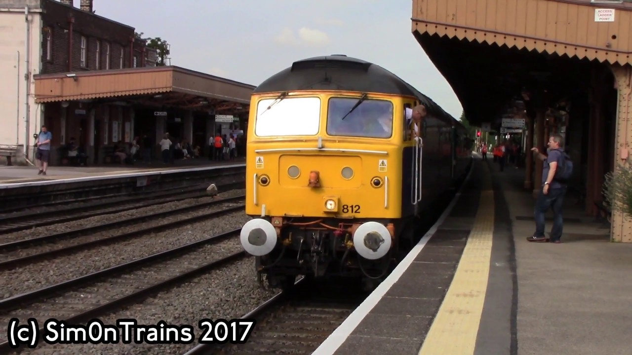 ROG Class 47s, 47812 & 47813, 1R92 departing Leamington Spa (26th ...