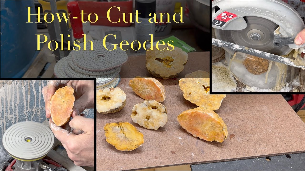How to Cut and Polish Geodes at Home - YouTube