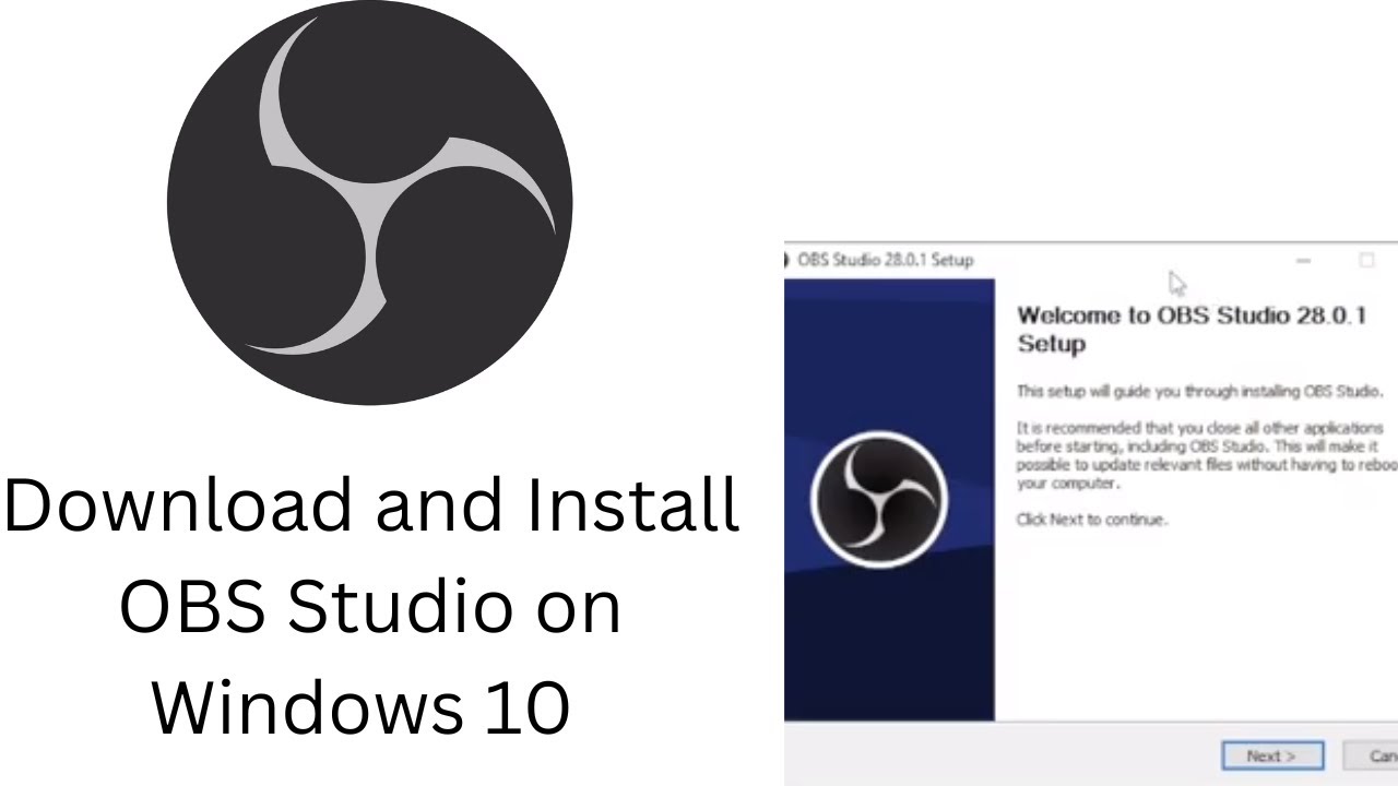 Download and Install OBS Studio on Windows 10 | How to Download OBS ...