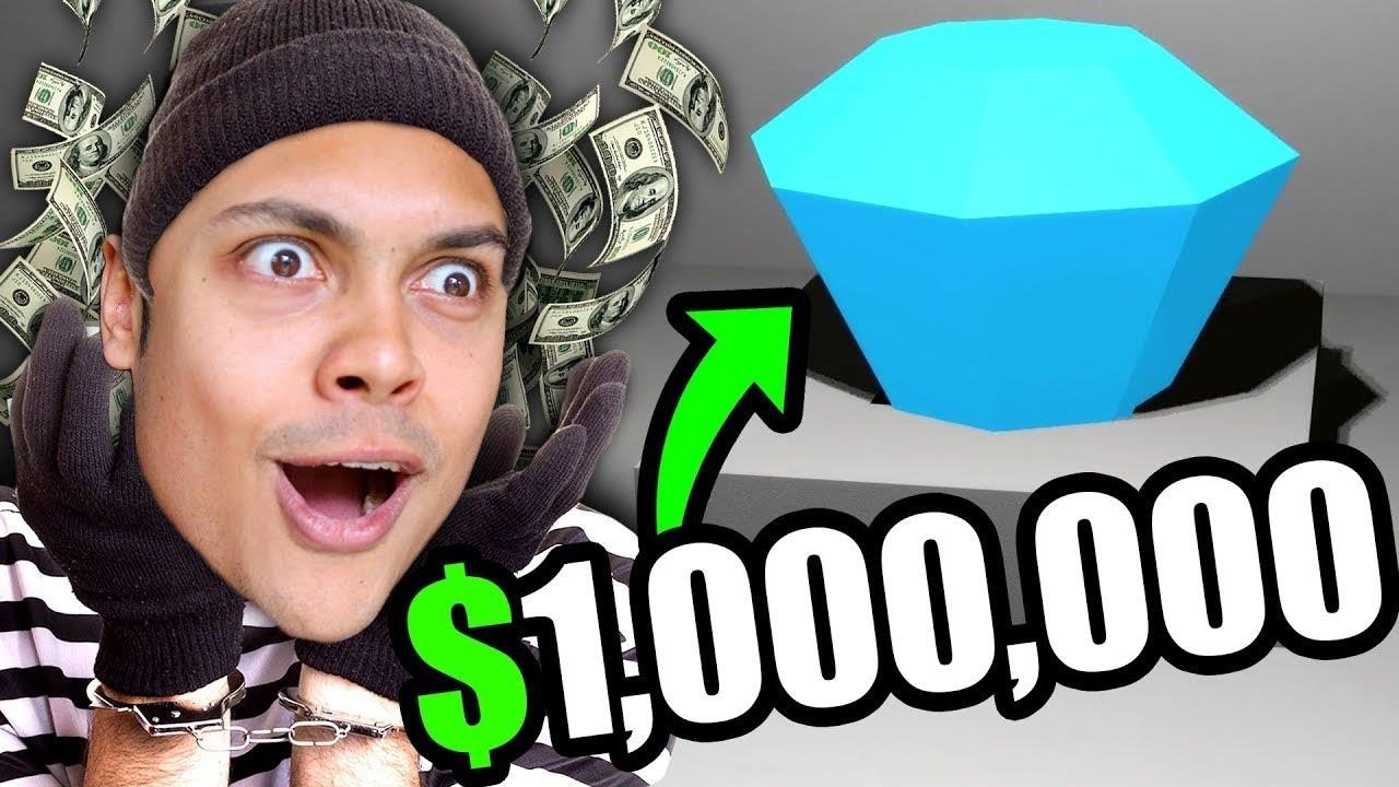 STEALING THE MEGA DIAMOND FOR $1,000,000 (Sneak Thief) - YouTube
