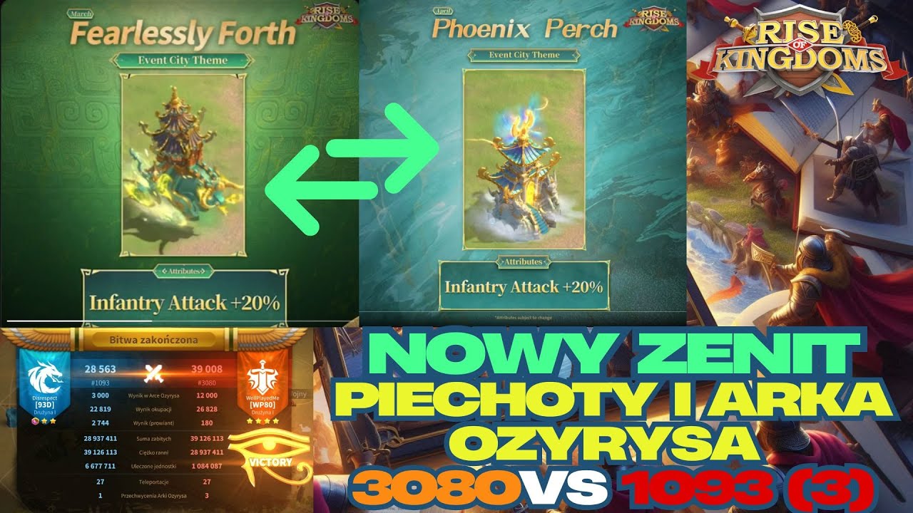 Nowy Zenit Piechoty i Arka Ozyrysa 3080 vs 1093 (3) - YouTube