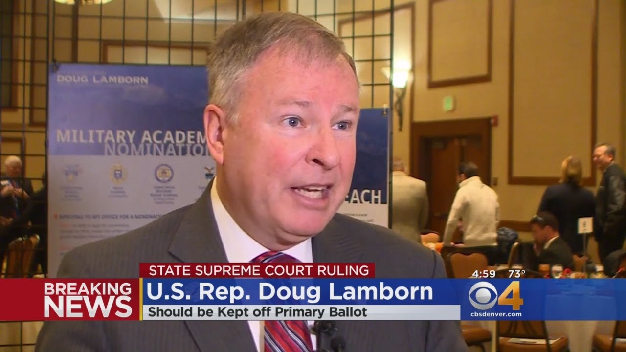 Supreme Court: Rep. Doug Lamborn Cannot Seek Re-Election - YouTube