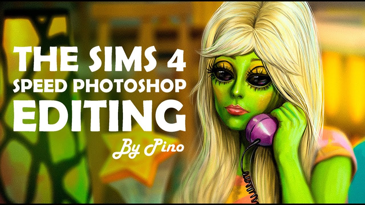 SIMS 4: SPEED PHOTOSHOP EDIT - YouTube