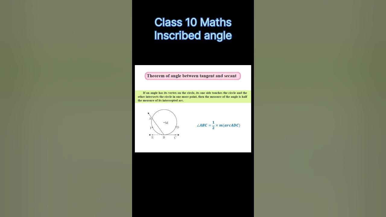 Tangent secant theorem/circle/Class 10 Maths #class10maths #maharashtraboardexam2025 - YouTube