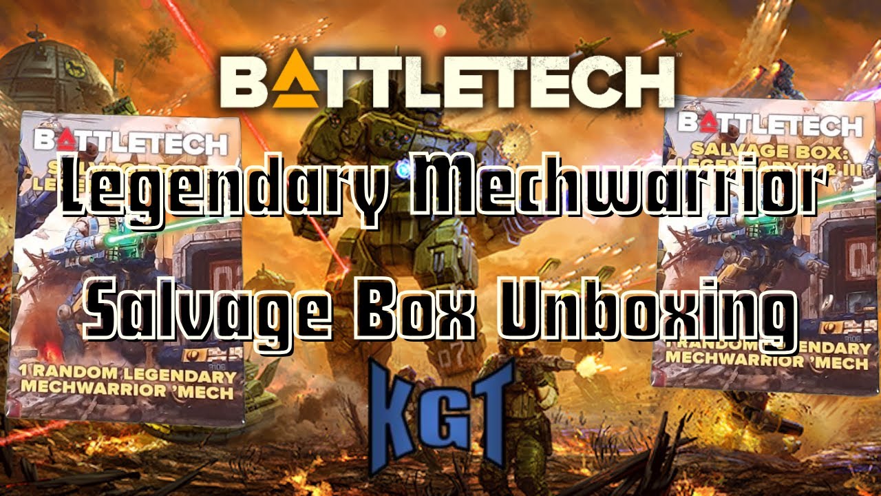 KGT 034 Battletech Legendary Mechwarrior Salvage Box Unboxing - YouTube