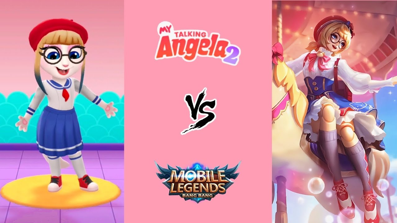My Talking Angela 2 vs Angela Mobile Legends - Skin Heartstring # ...