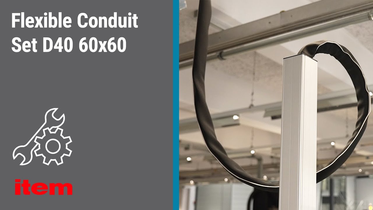 How do I use the Flexible Conduit Set from item to connect equipment ...