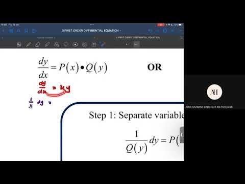 Lecture 1: 3.1 Separable Variables 3.2 Integrating Factor - YouTube