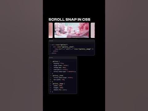 Build a Responsive Scroll Snap Effect with HTML, CSS, and JavaScript - YouTube