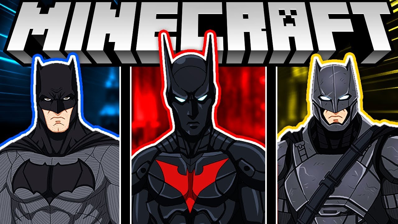 OS UNIFORMES MAIS PODEROSOS DO BATMAN NO MINECRAFT - YouTube