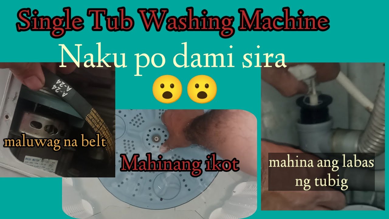 BAKIT MAHINA ANG IKOT NG WASHING MACHINE || DRAIN VALVE CLOGGED ...