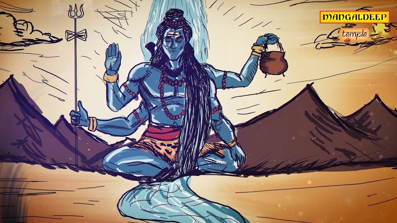 English - Lord Shiva Tames the River Ganga - YouTube