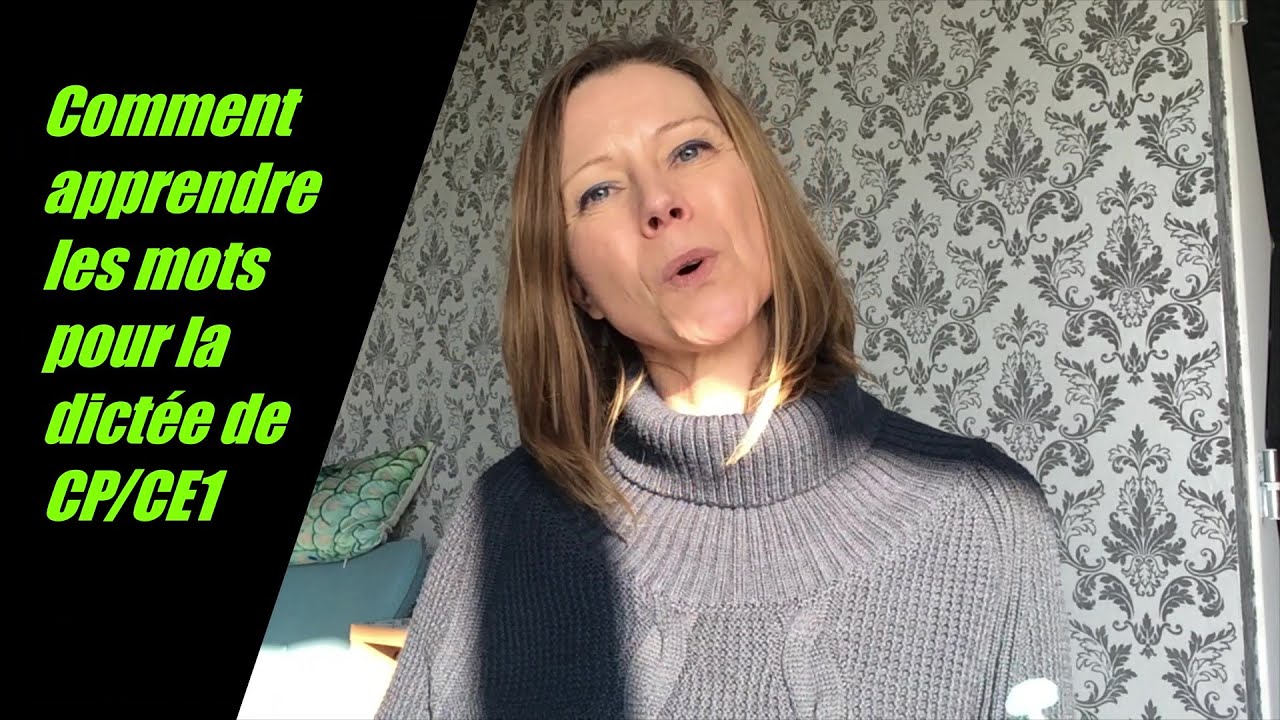 Dictée de CP/CE1: comment apprendre les mots - YouTube