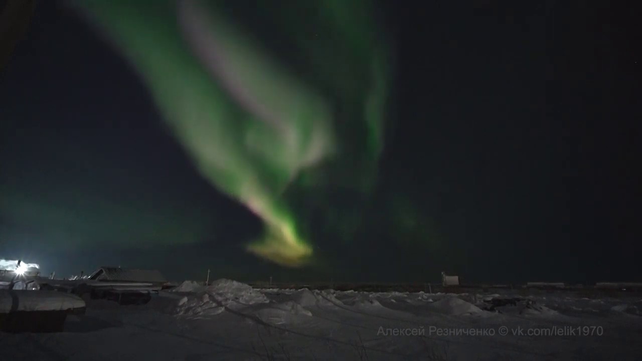 Northern Lights in Vorkuta - YouTube