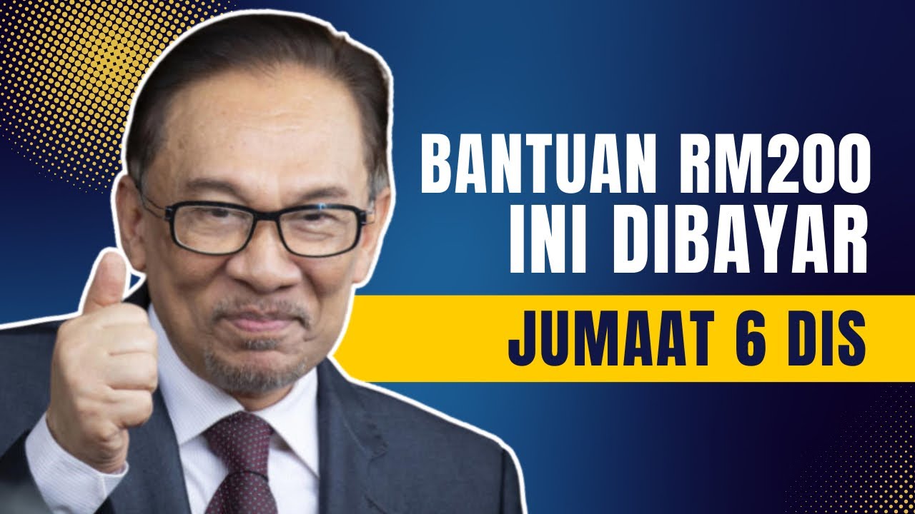 BANTUAN RM200 DIBYR JUMAAT INI! - YouTube