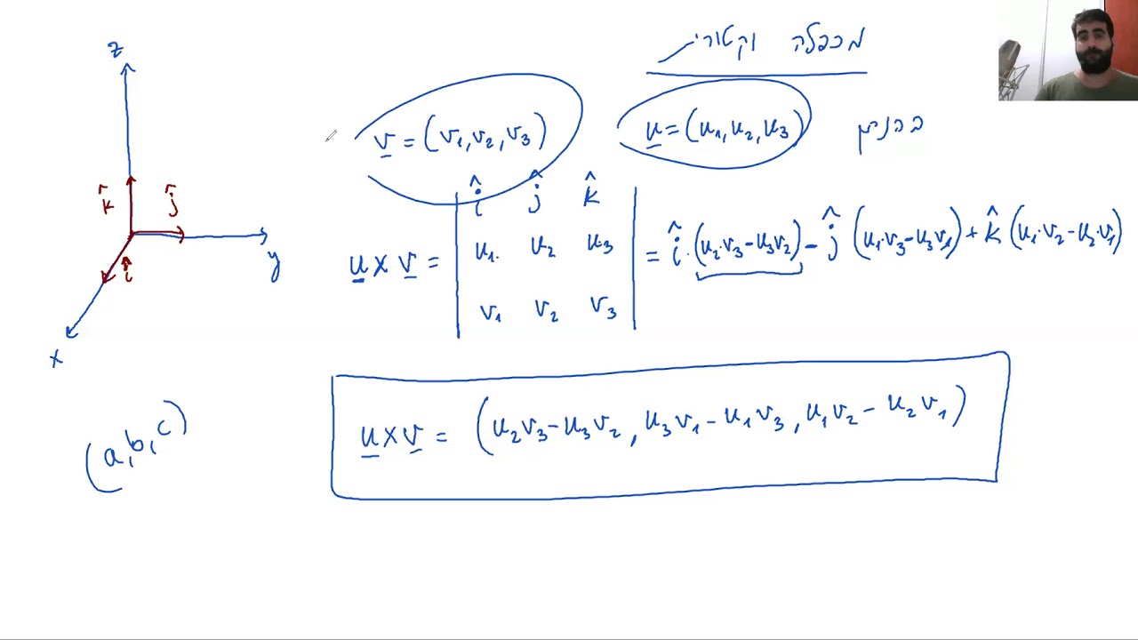 וקטורים - מכפלה וקטורית - YouTube