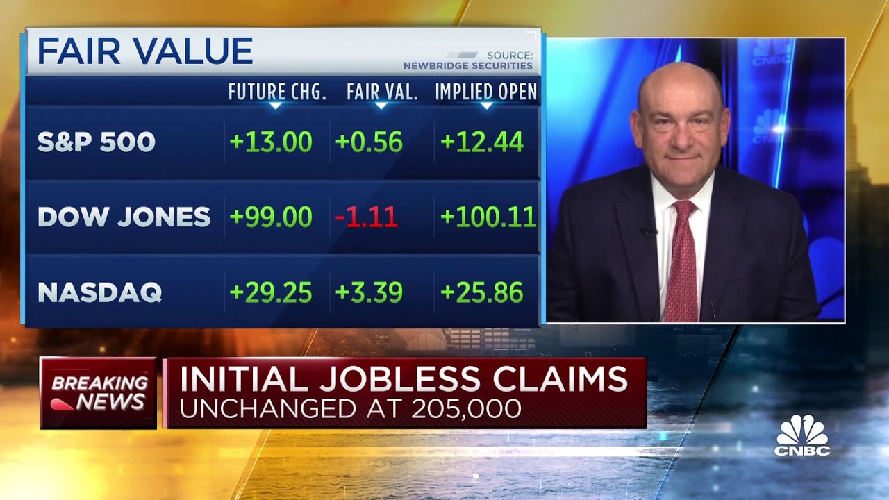 U.S. weekly jobless claims unchanged at 205,000 - YouTube