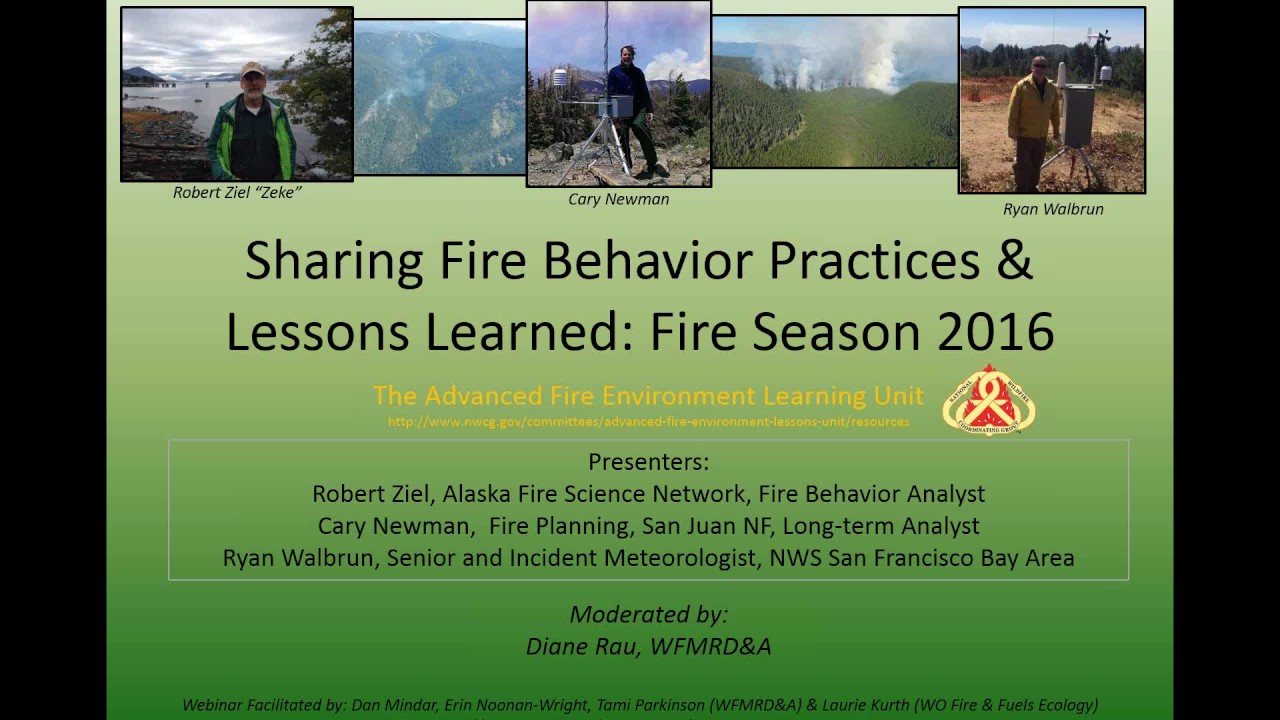 2016 11 02 11 00 Sharing Fire Behavior Practices and Lessons Learned ...