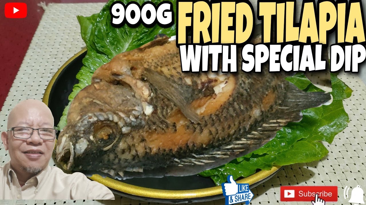 EP209 900g Fried Tilapia with special dip#healthyoption#bestoption# ...