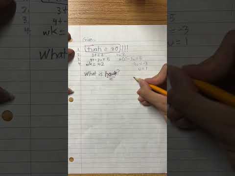 Solve for HAWK #averagemathtutor #maths #sat #algebra #funny #meme # ...
