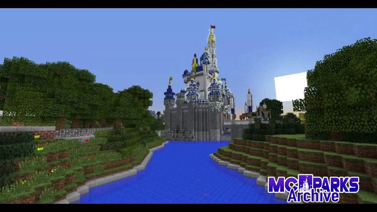 [MCParks Archive] Showing Our Disney Side in Minecraft MCParks - YouTube