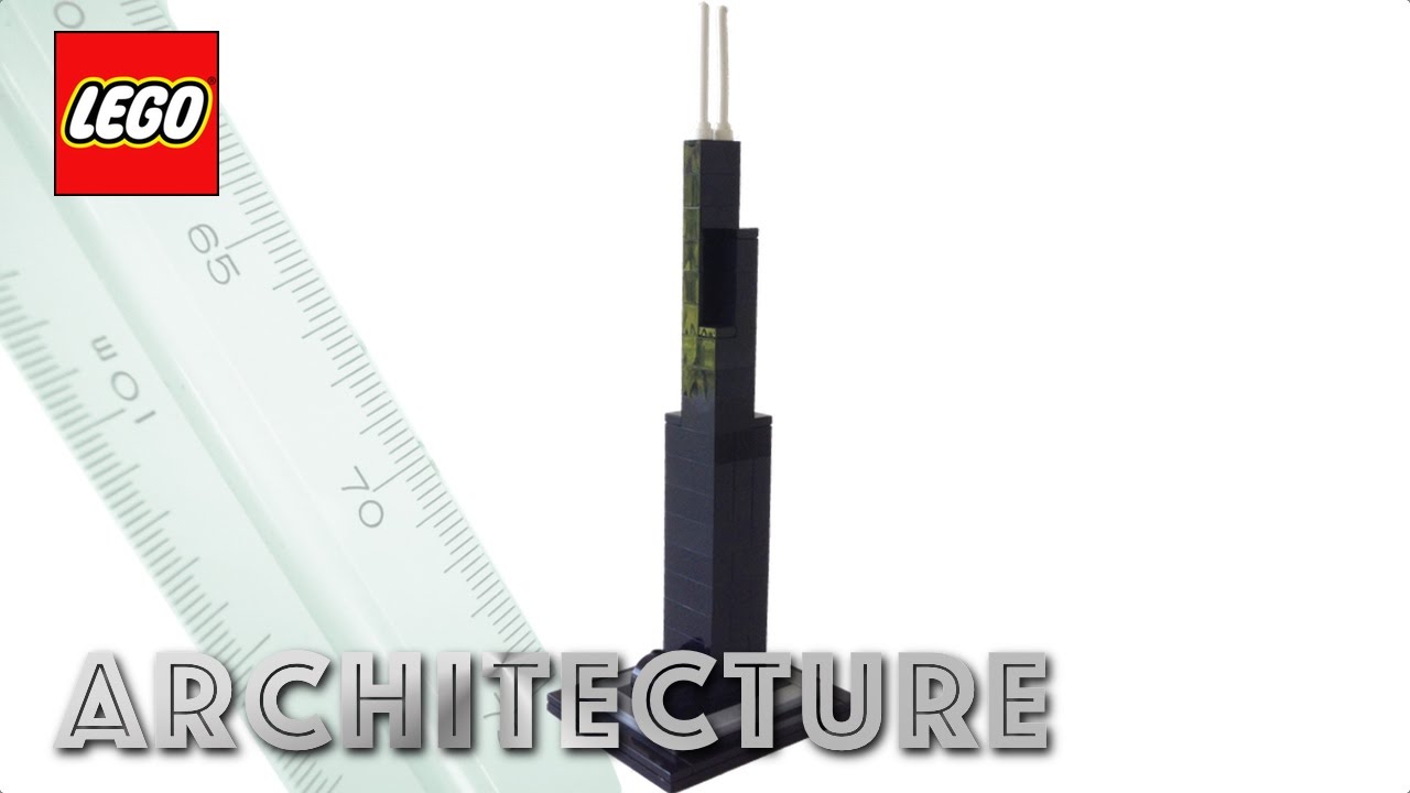 LEGO Architecture Willis Tower Review! LEGO 21002 - YouTube