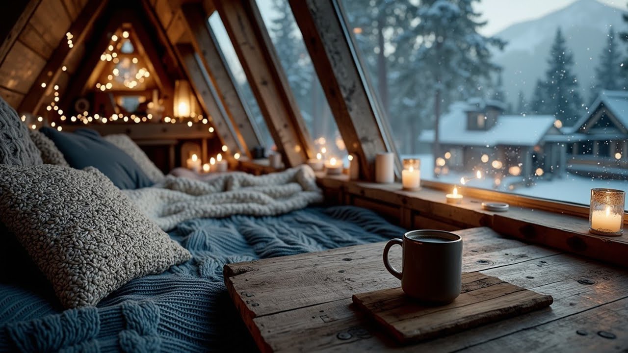 Cozy Winter Study Music | Relaxing Guitar for Focus & Stress Relief ...