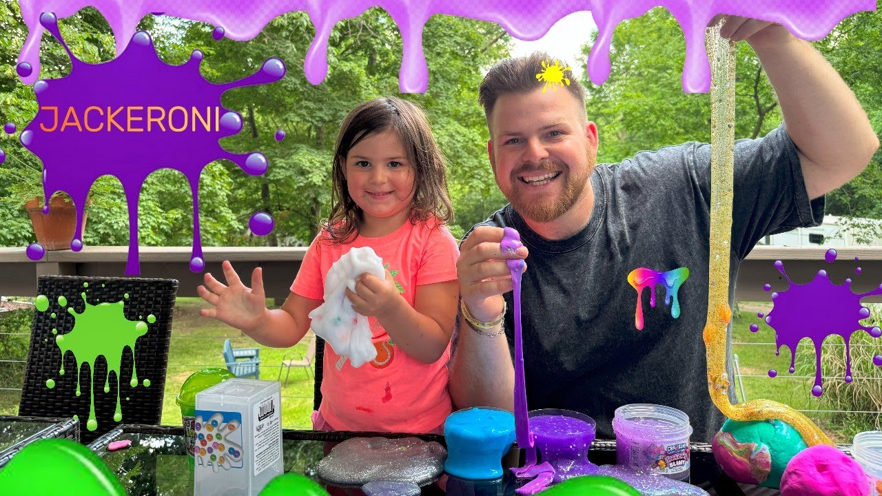 Jackeroni and Blair play with slime! #funforkids #learningforkids # ...